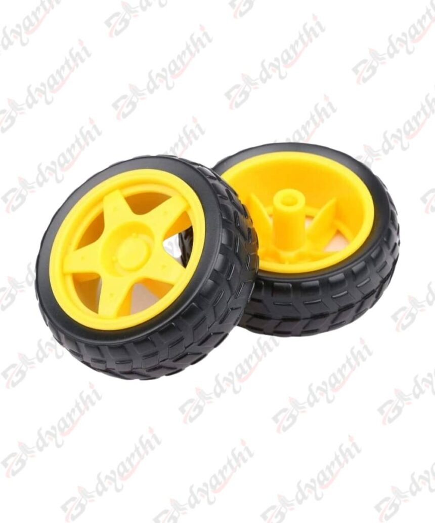 Robot Wheel 65mm BO Motor Wheel for Smart Car Arduino Robotics – Pack ...